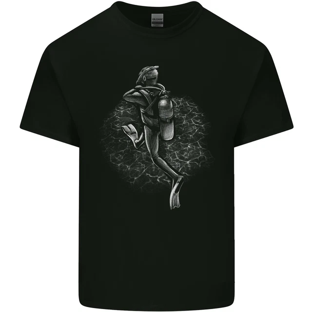 Hot Trending T-Shirt With A Scuba Diver Entering The Water Diving Dive ...