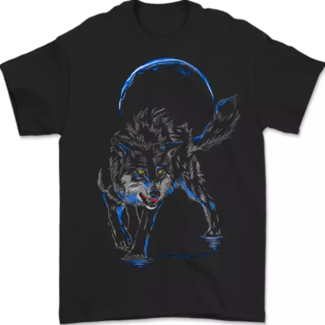 Hot Trending T-Shirt With Abstract Wolf With The Moon Werewolf Lycan T ...