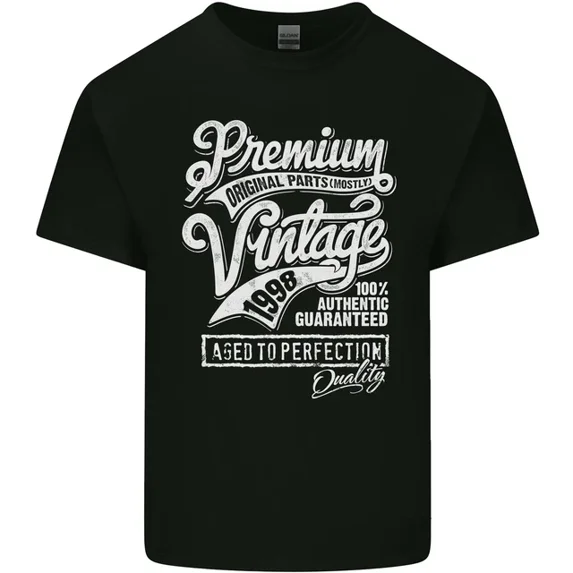 Hot Trending T-Shirt With Aged To Perfection Vintage 27Th Birthday 1998 ...