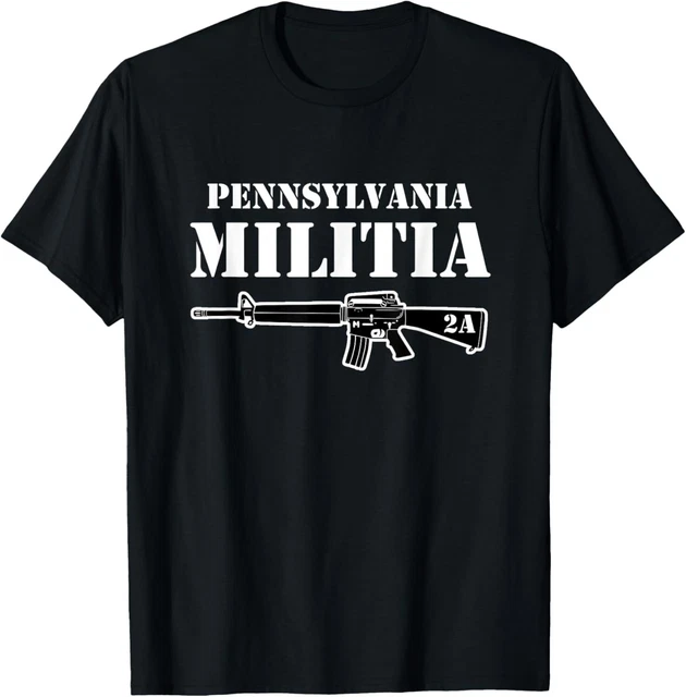 Hot Trending T-Shirt With American Militia Tees: Pennsylvania Militia ...