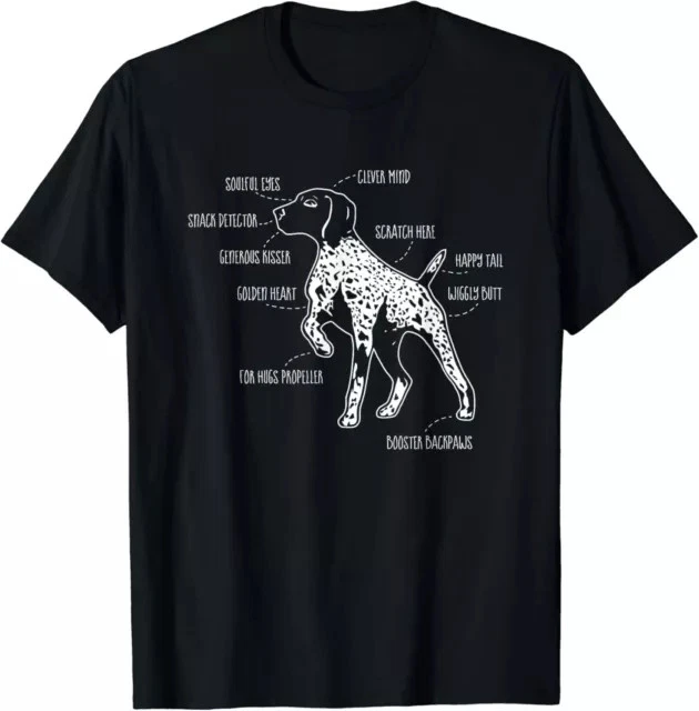 Hot Trending T-Shirt With Anatomy Of A German Shorthaired Pointer Gsp ...