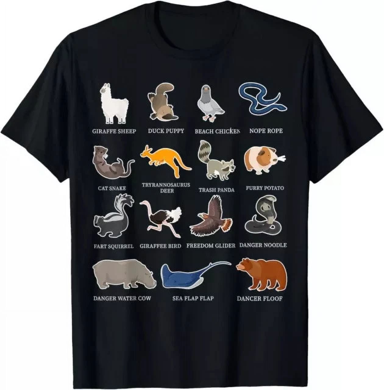 Hot Trending T-Shirt With Animals Of The World - Rare Exotic Animals ...
