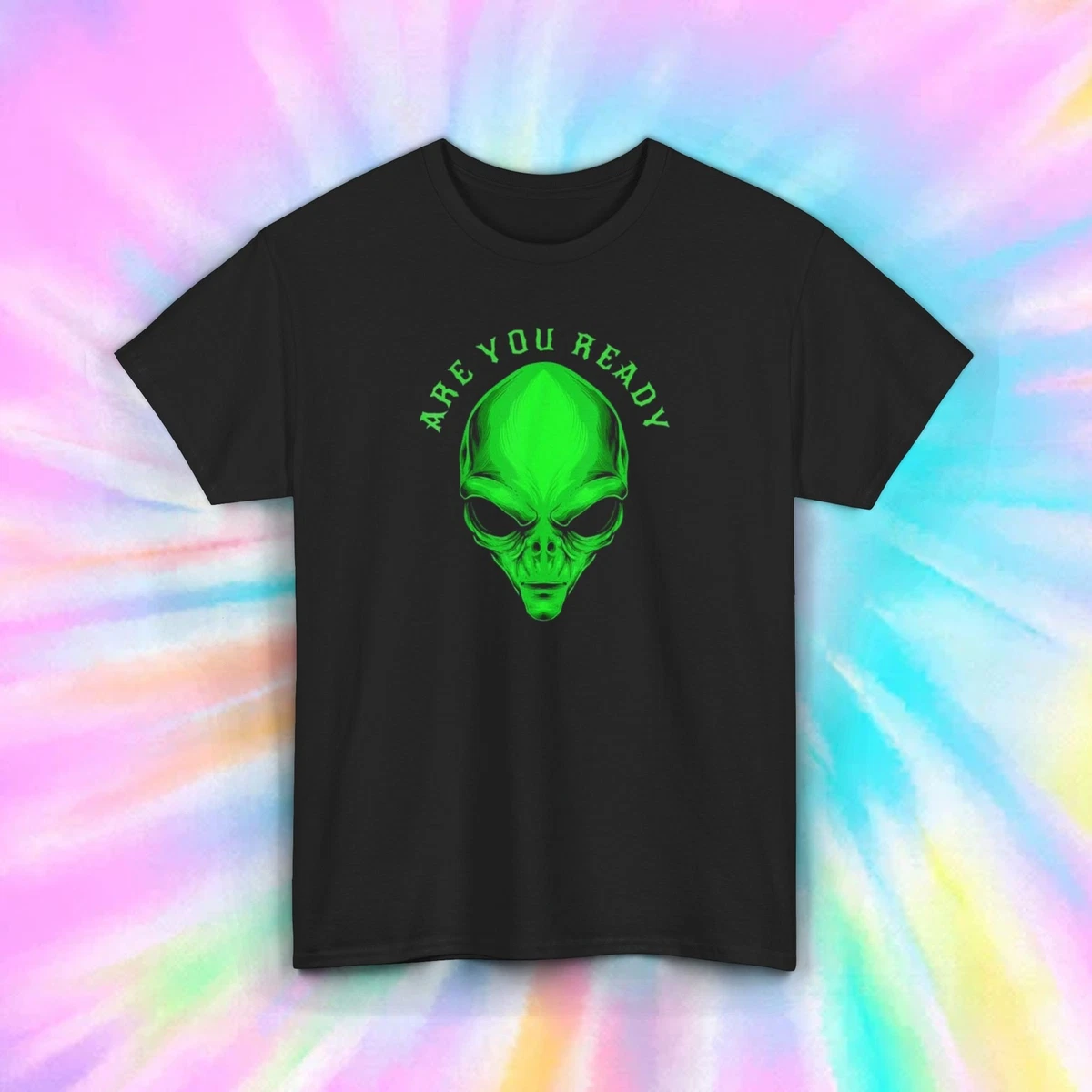 Hot Trending T-Shirt With Are You Ready Alien Head Graphic T-Shirt Sci ...