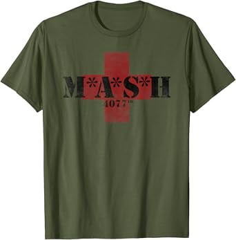 Hot Trending T-Shirt With Army 4077Th In Red Cross Mash Vintage ...