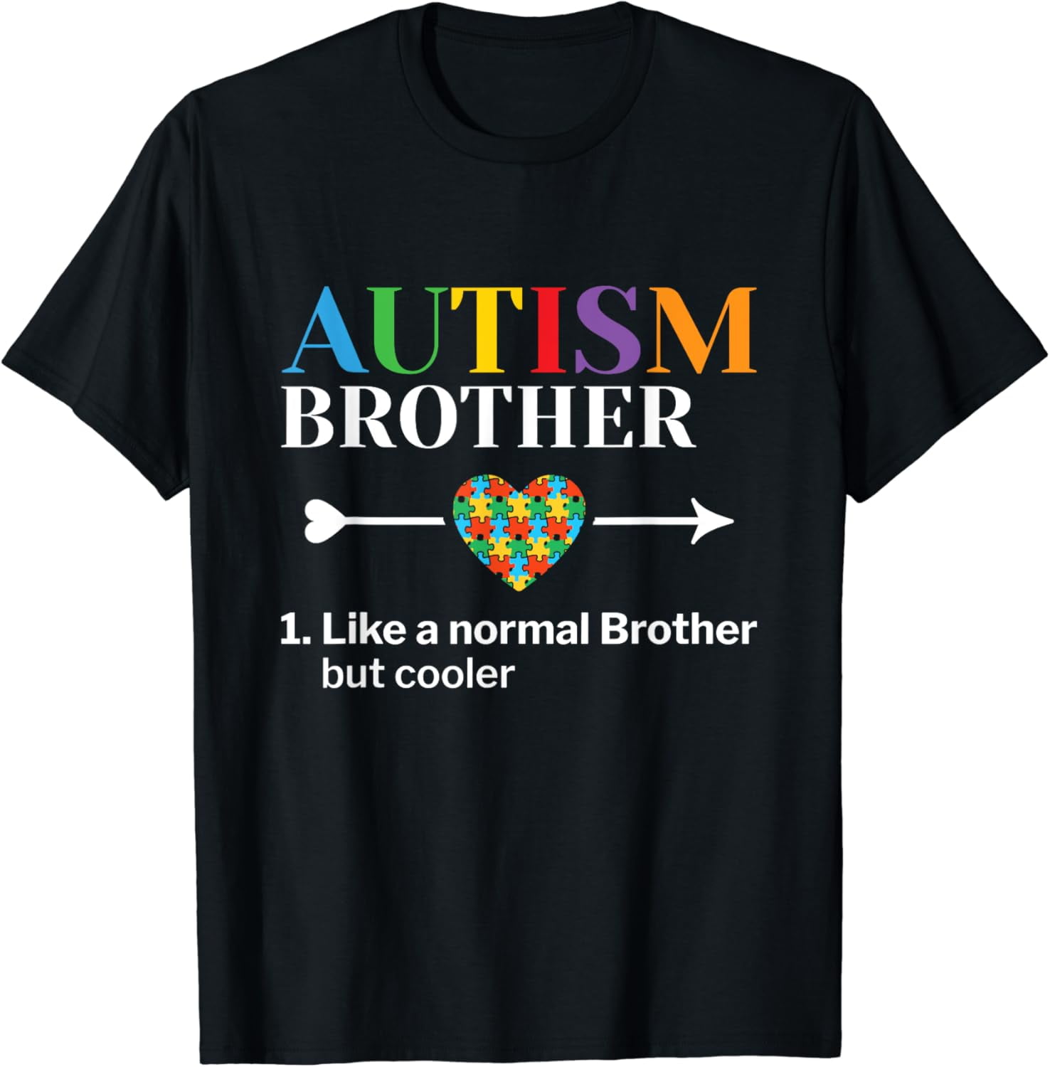 Hot Trending T-Shirt With Autism Brother Definition World Autism ...