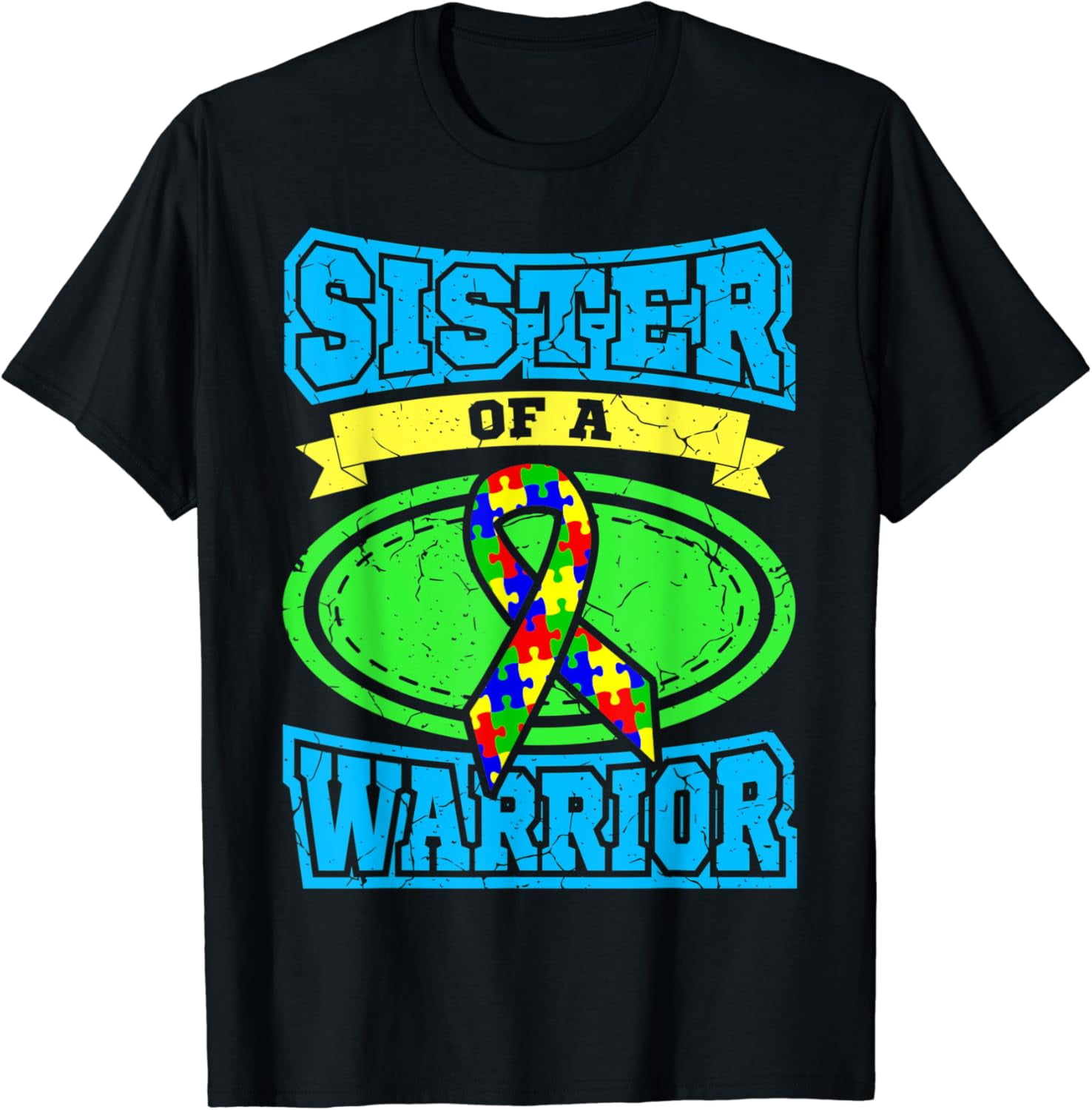 Hot Trending T-Shirt With Autism Brother Sister Of A Warrior Autistic ...