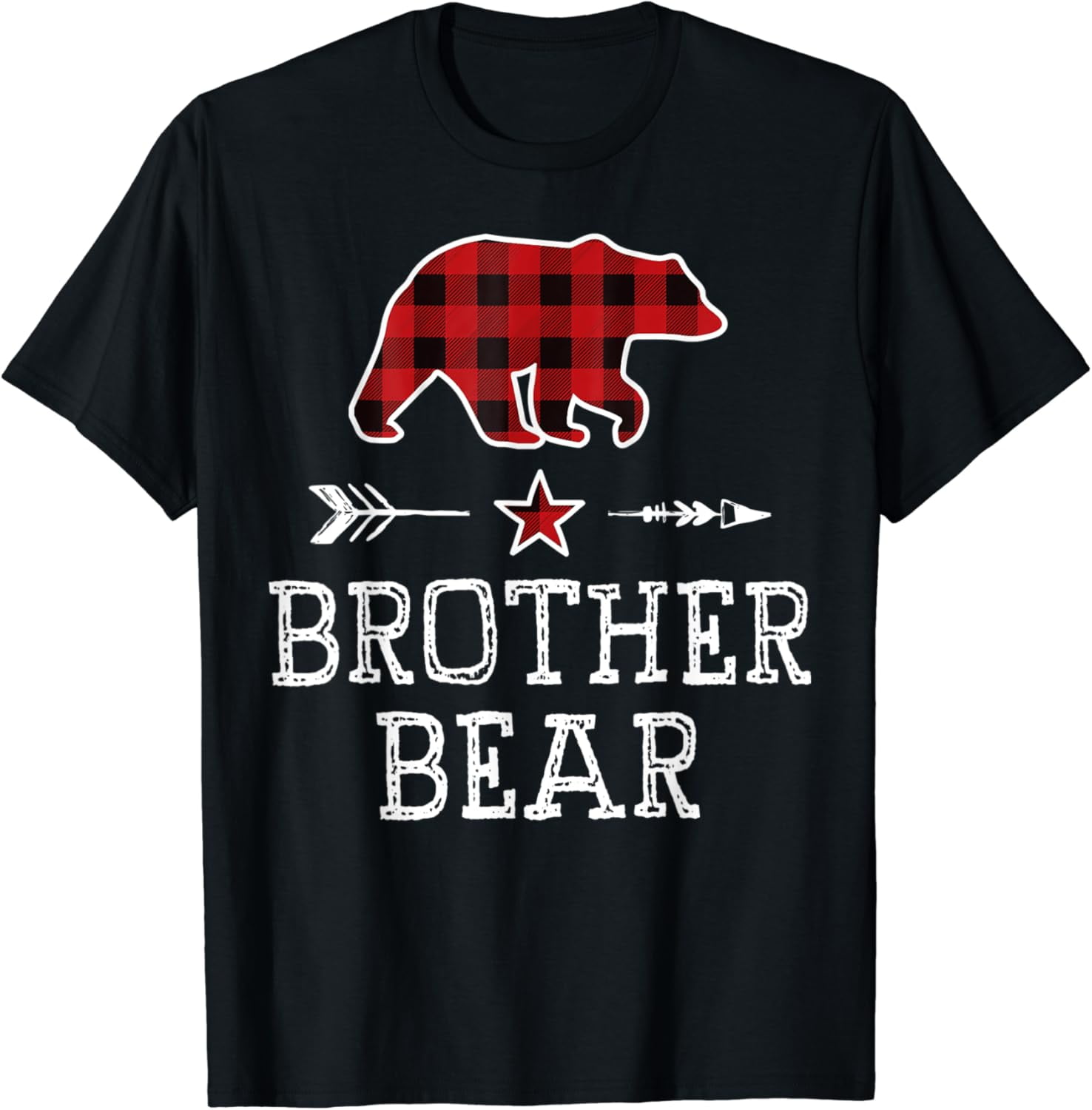 Hot Trending T-Shirt With Awesome Brother & Bear Red Plaid Graphic ...