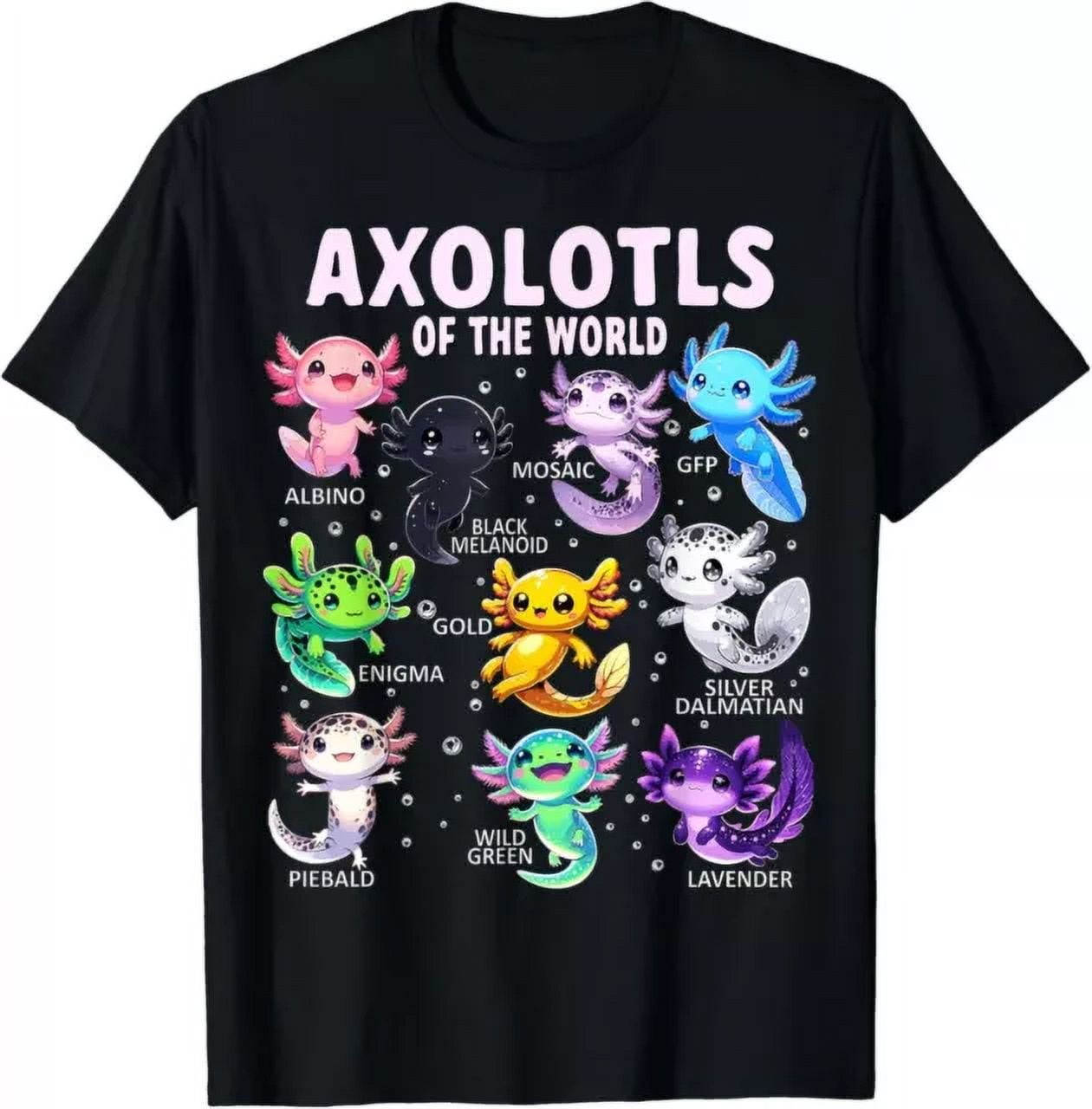 Hot Trending T-Shirt With Axolotl Kawaii Axolotls Of The World Axolotl ...