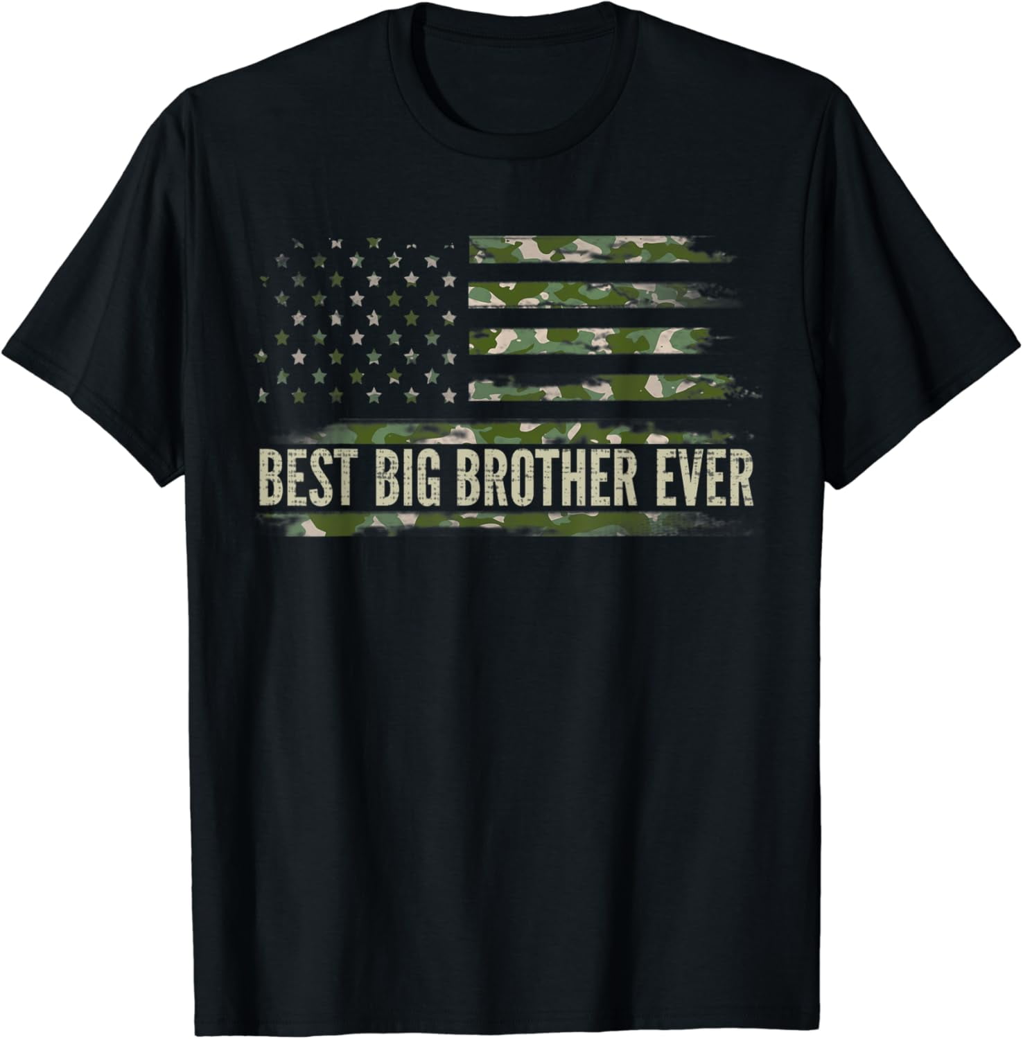 Hot Trending T-Shirt With Best Big Brother Ever Camo American Flag ...