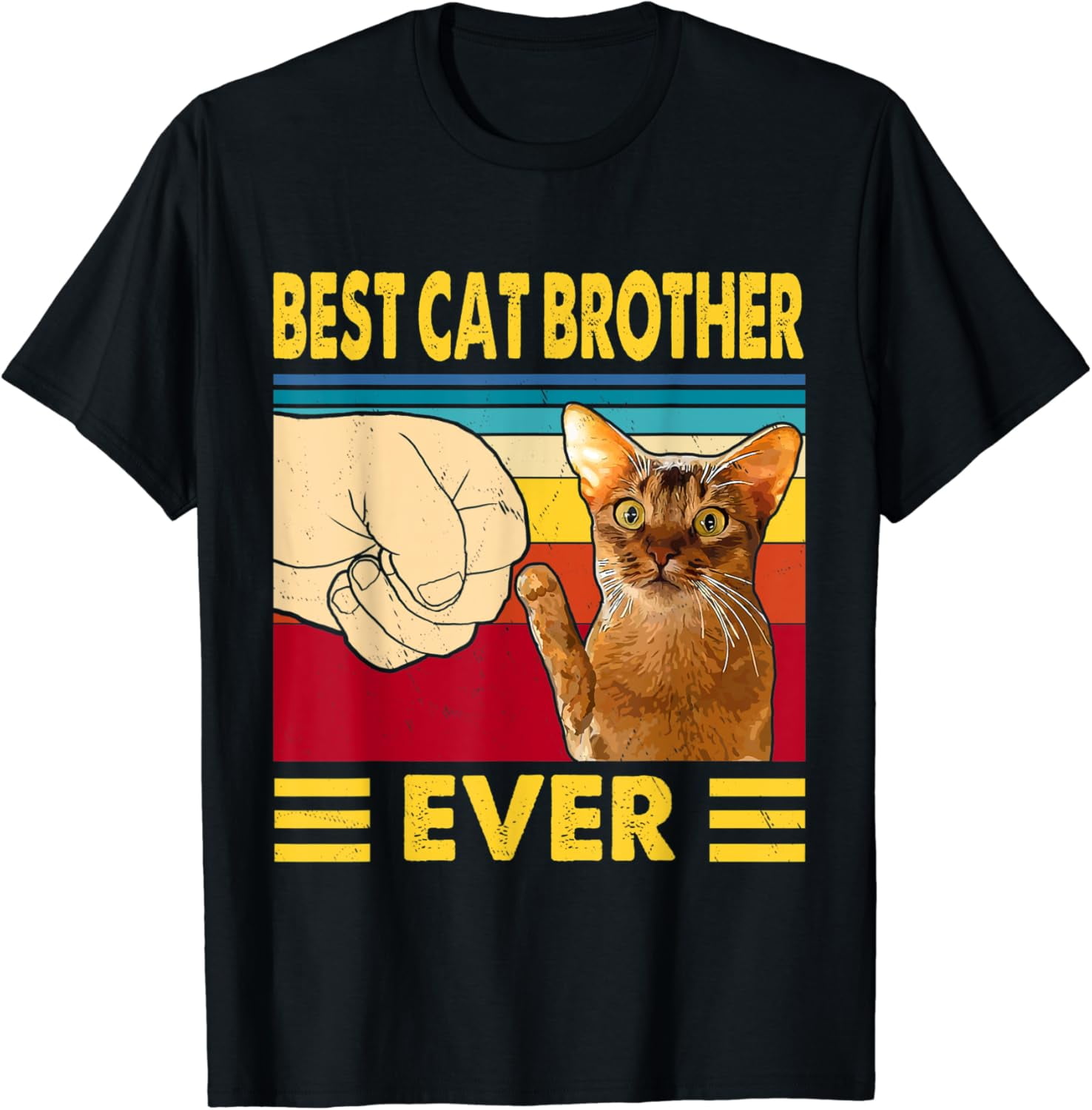 Hot Trending T-Shirt With Best Cat Brother Ever Vintage Bump Fit ...