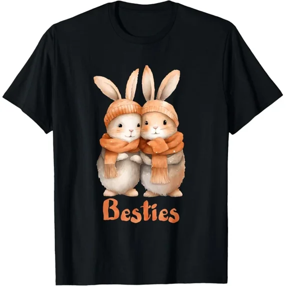 Hot Trending T-Shirt With Best Friend - Besties - Cute Bunny Rabbit ...