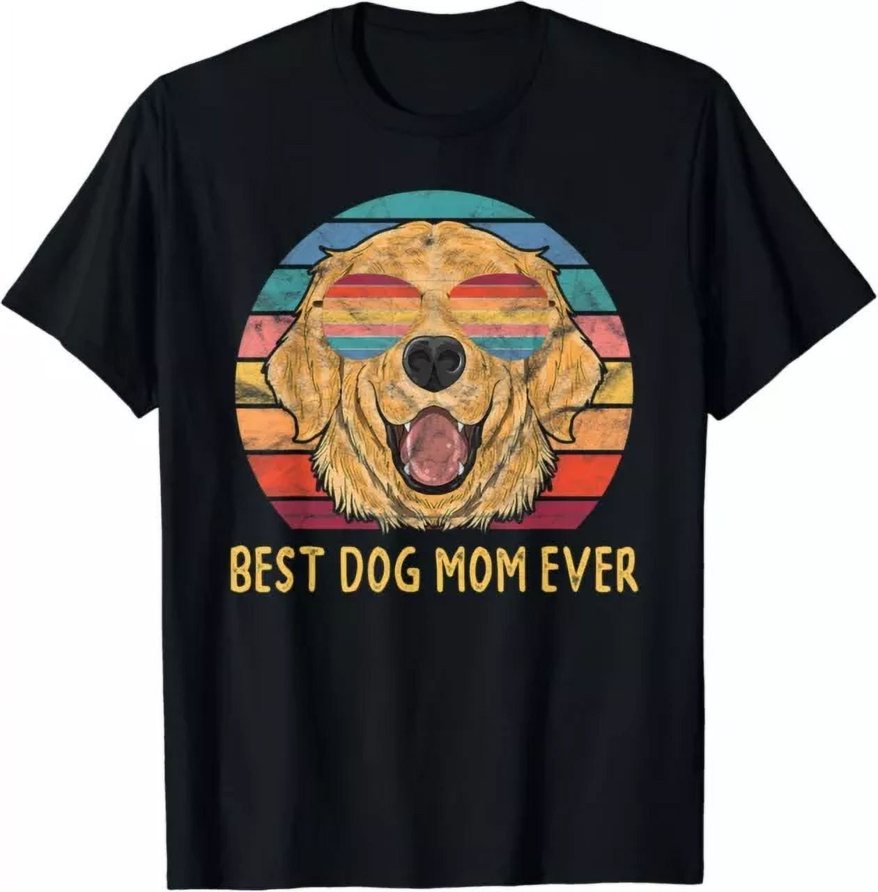 Hot Trending T-Shirt With Best Golden Retriever Dog Mom Ever Design Preview Only - Walmart.com