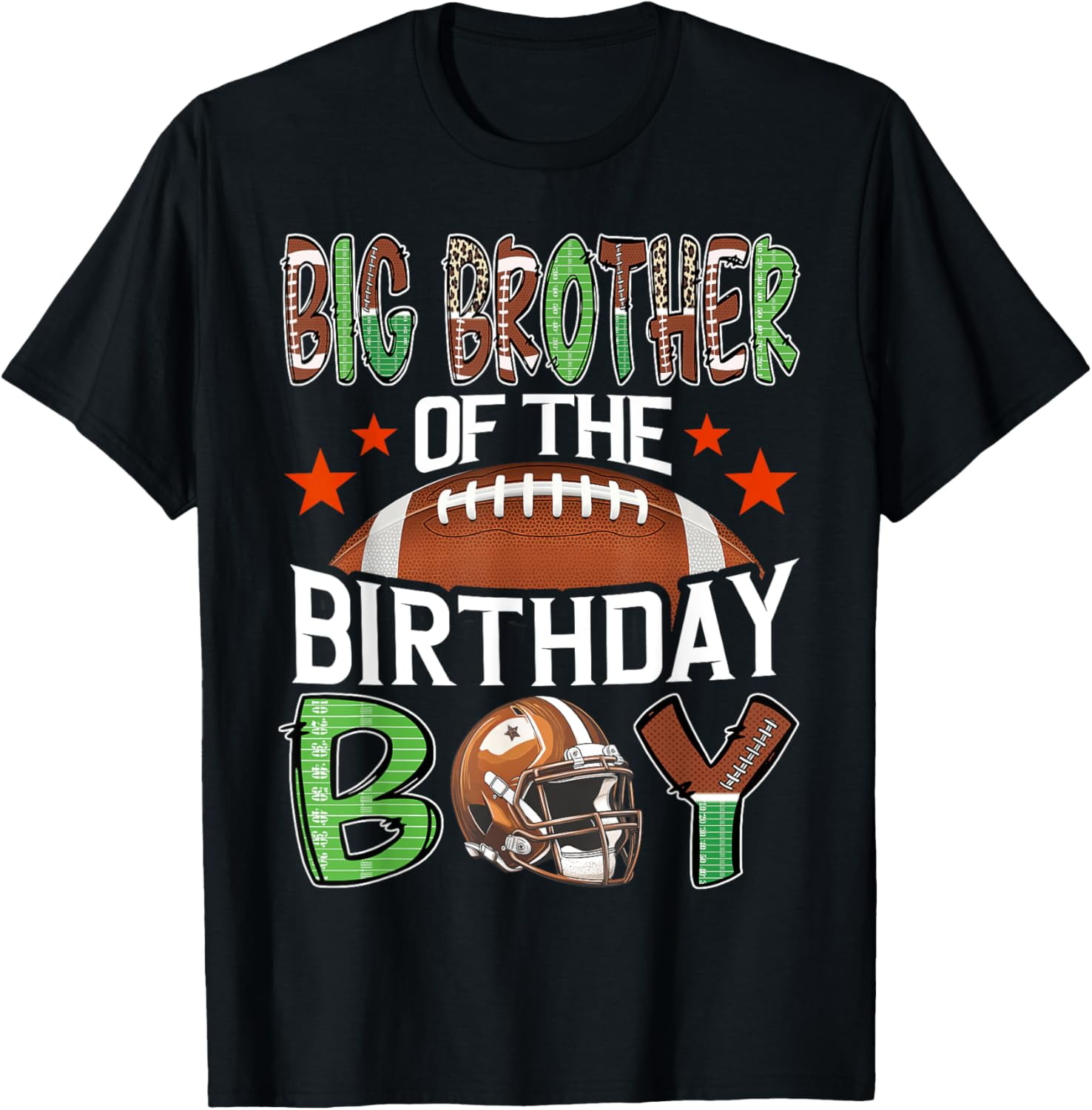 Hot Trending T-Shirt With Big Brother Of The Birthday Boy Game Day ...