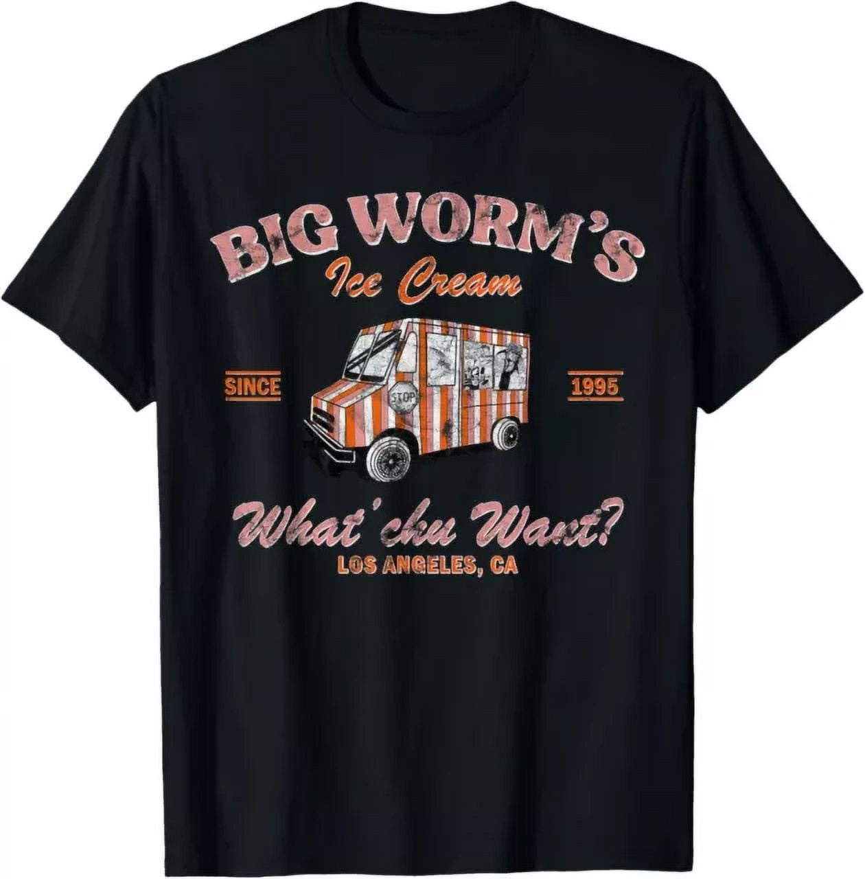 Hot Trending T-Shirt With Big Worm'S Ice Cream What Chu Want Vintage ...