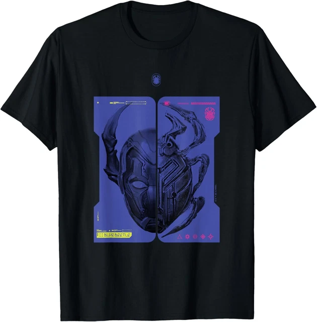 Hot Trending T-Shirt With Blue Beetle Jaime & Scarab Split Face ...