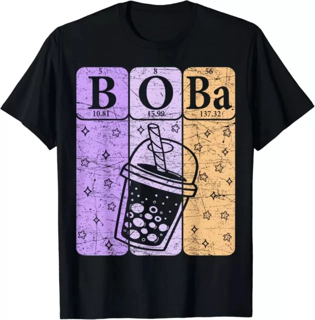 Hot Trending T-Shirt With Boba Tea Periodic Table Elements Bubble Tea ...