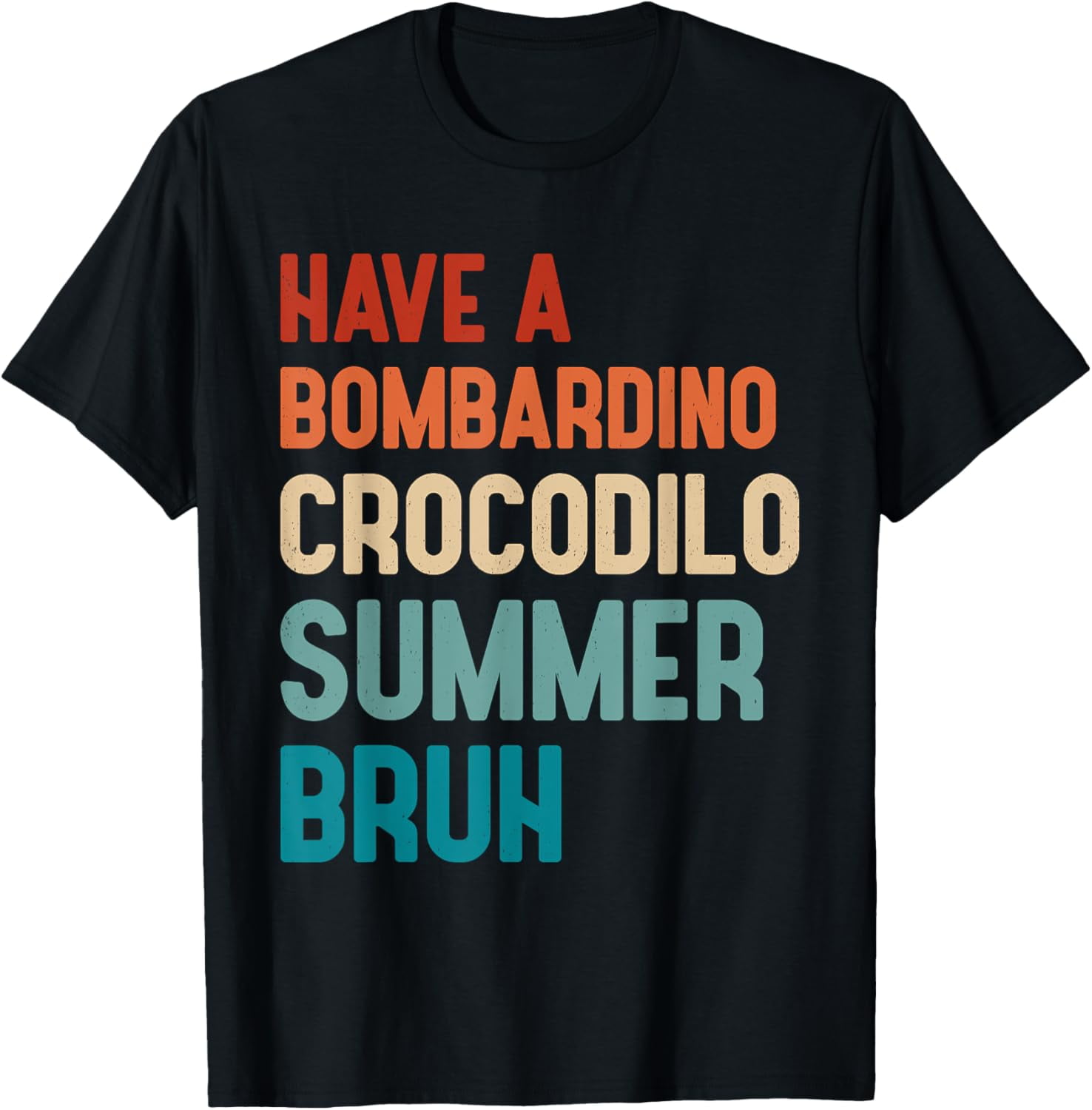 Hot Trending T-Shirt With Bombardino Crocodilo Brainrot Teacher Last ...