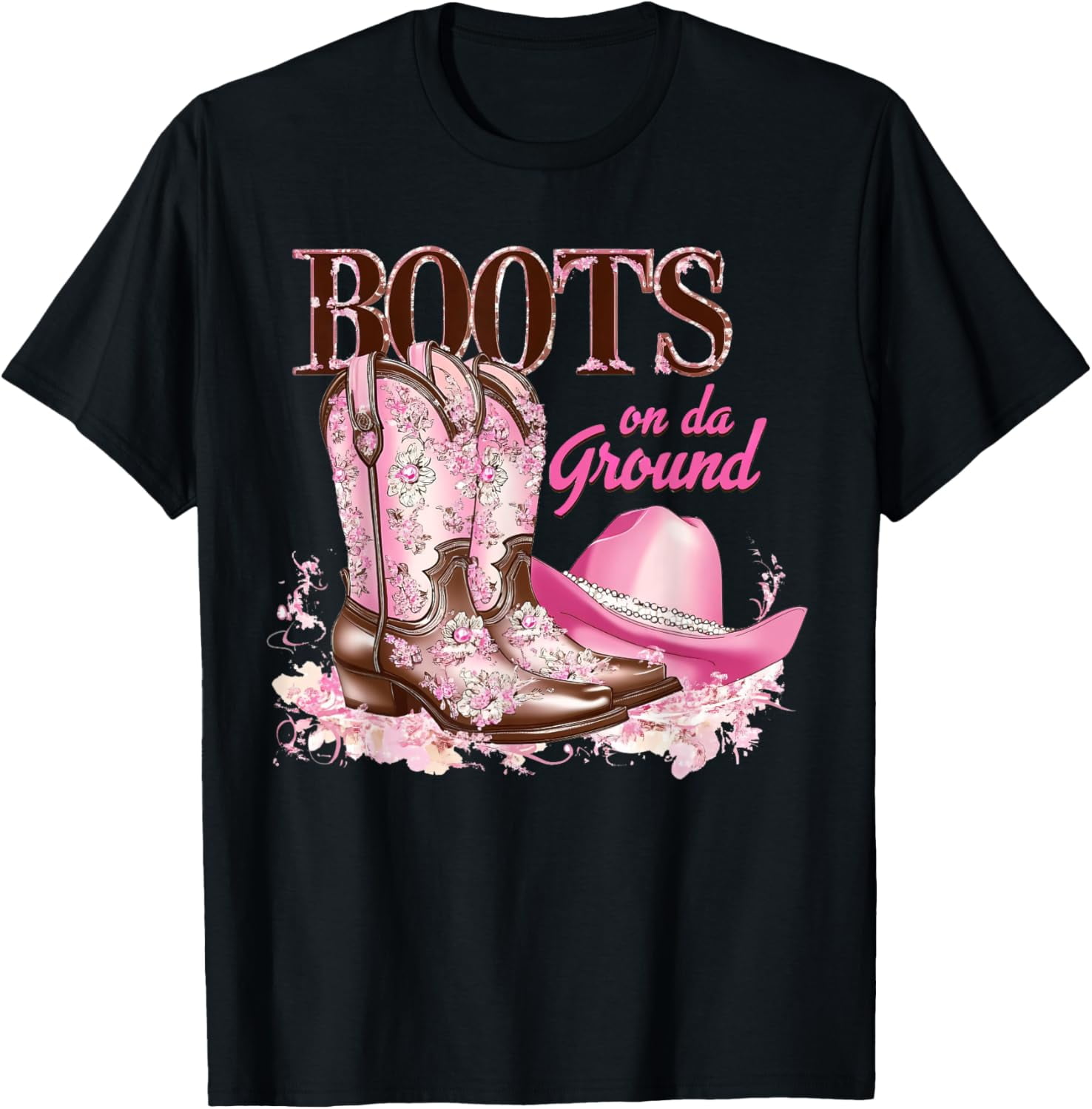 Hot Trending T-Shirt With Boots On The Ground Dancing Western Cowgirl ...