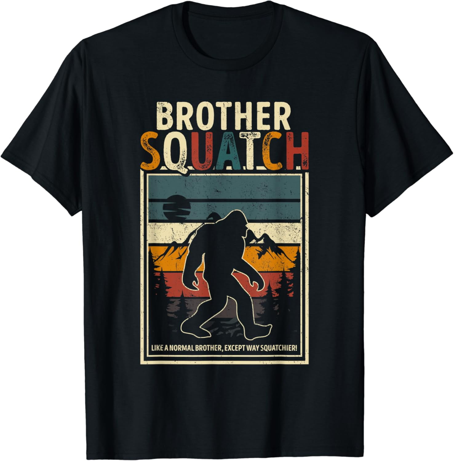 Hot Trending T-Shirt With Brother Bigfoot Funny Sasquatch Bigfoot ...