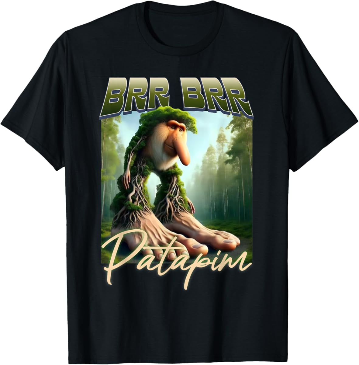 Hot Trending T-Shirt With Brr Brr Patapim Italian Brainrot Forest ...