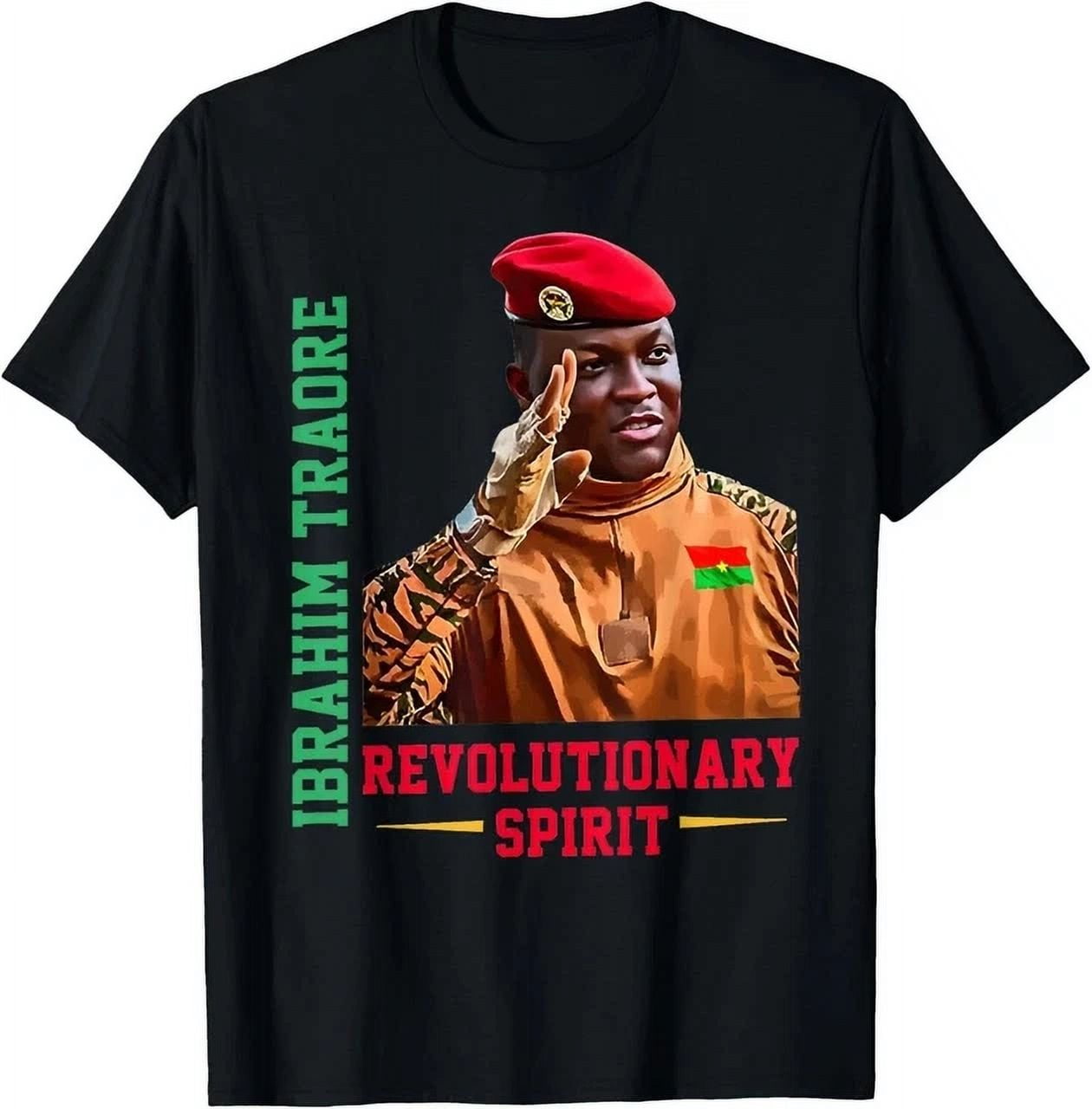 Hot Trending T-Shirt With Burkina Faso- Ibrahim Traor' Thomas Sankara Rican President Design ...