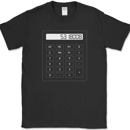 Hot Trending T-Shirt With Calculator Boobiesfunny Old School Gift ...