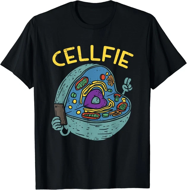 Hot Trending T-Shirt With Cell Fie Funny Cellfie Selfie Science Biology ...
