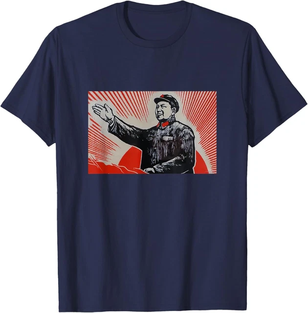 Hot Trending T-Shirt With Chairman Mao Zedong Red Sun - Retro Communism ...