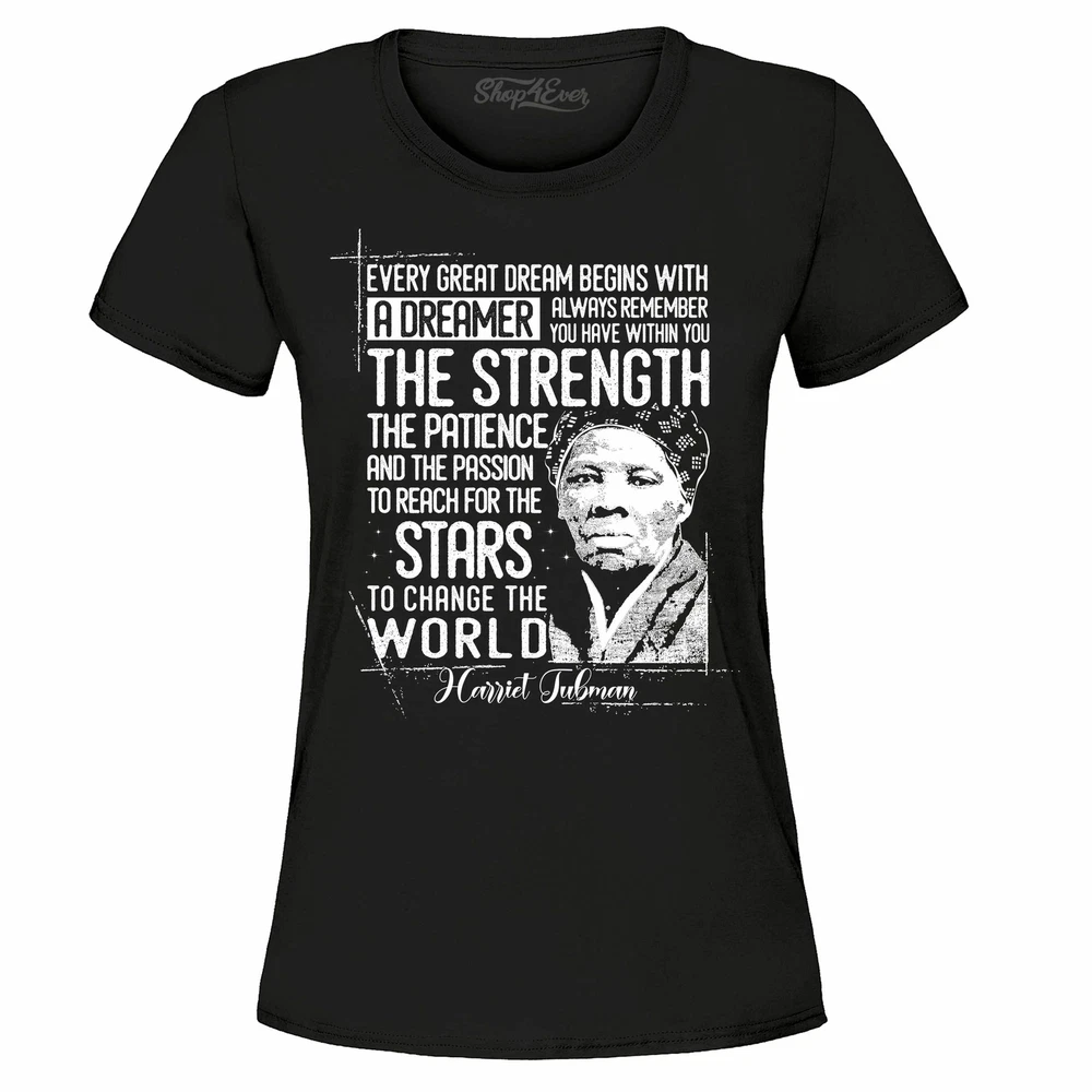 Hot Trending T-Shirt With Change The World Quote Harriet Tubman Harriet ...