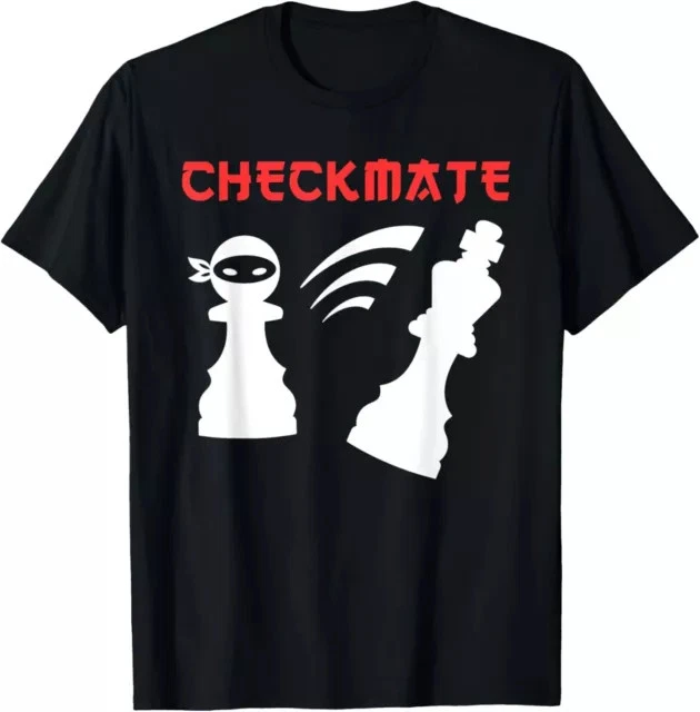 Hot Trending T-Shirt With Checkmate Funny Chess Ninja Board Game Lovers ...