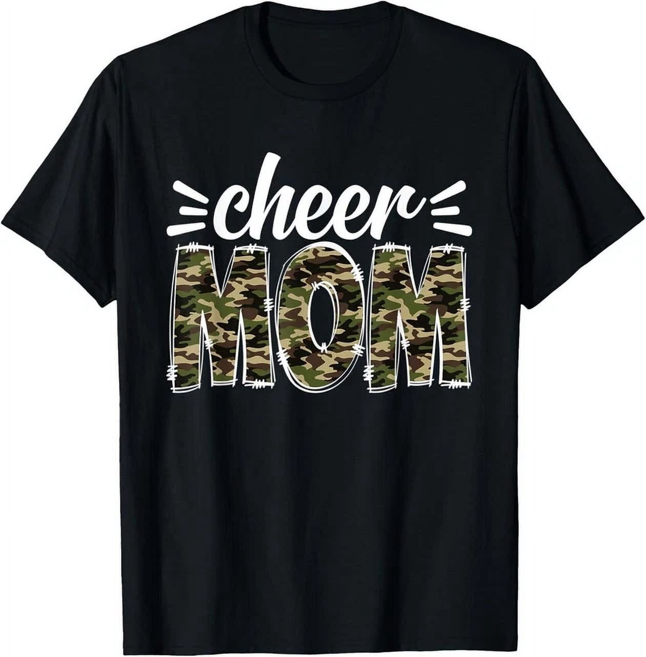 Hot Trending T-Shirt With Cheer Mom Camouflage Cheer Crew Cheerleader ...