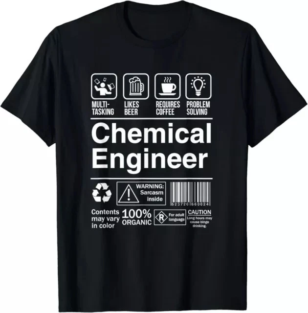 Hot Trending T-Shirt With Chemical Engineer Funny Label Design Preview ...