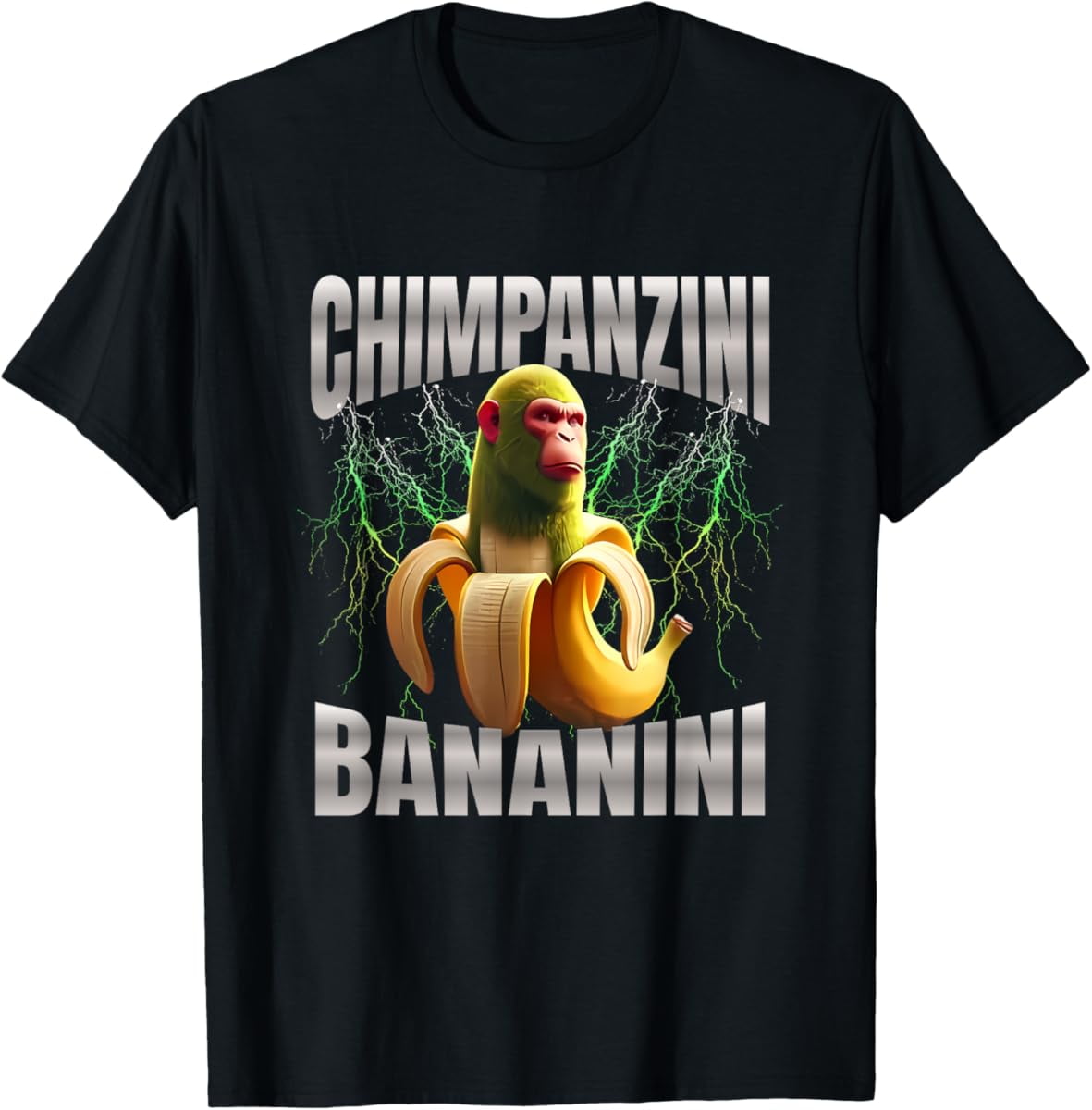 Hot Trending T-Shirt With Chimpanzini Bananini Bootleg Brainrot Italian ...