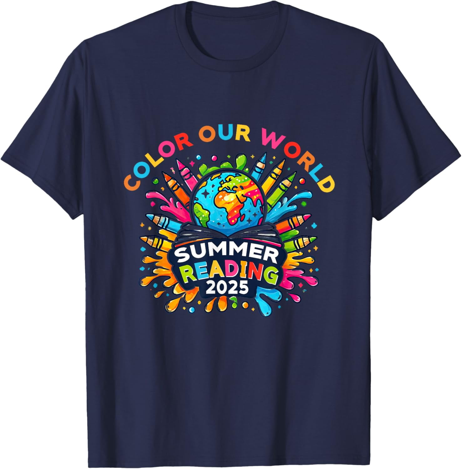 Hot Trending T-Shirt With Color Our World Summer Reading 2025 ...