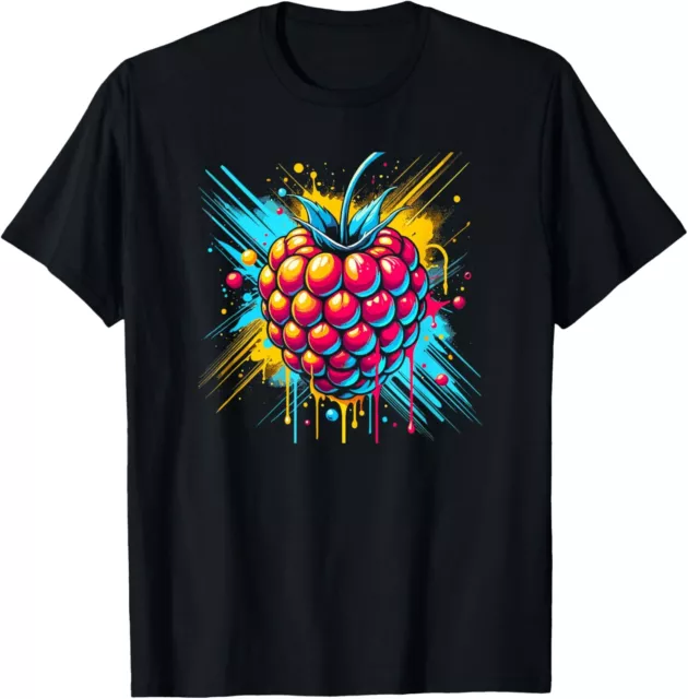 Hot Trending T-Shirt With Colorful Pop Art Raspberry Fruit Berry ...