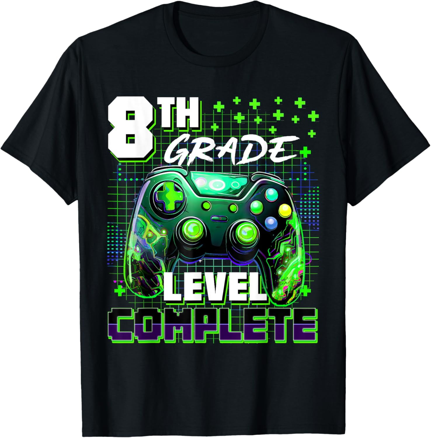 Hot Trending T-Shirt With Controller Eighth 8Th Grade Level Complete ...
