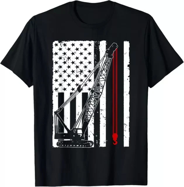 Hot Trending T-Shirt With Crane Operator For Men Us Heavy Equipment ...