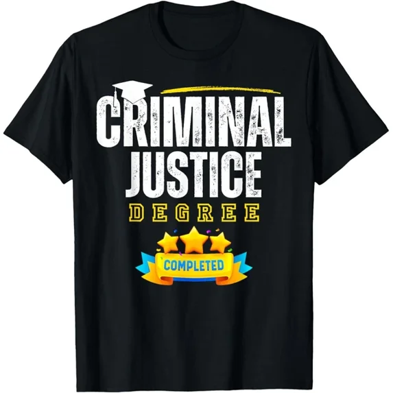 Hot Trending T-Shirt With Criminal Justice Degree Graduation Senior ...