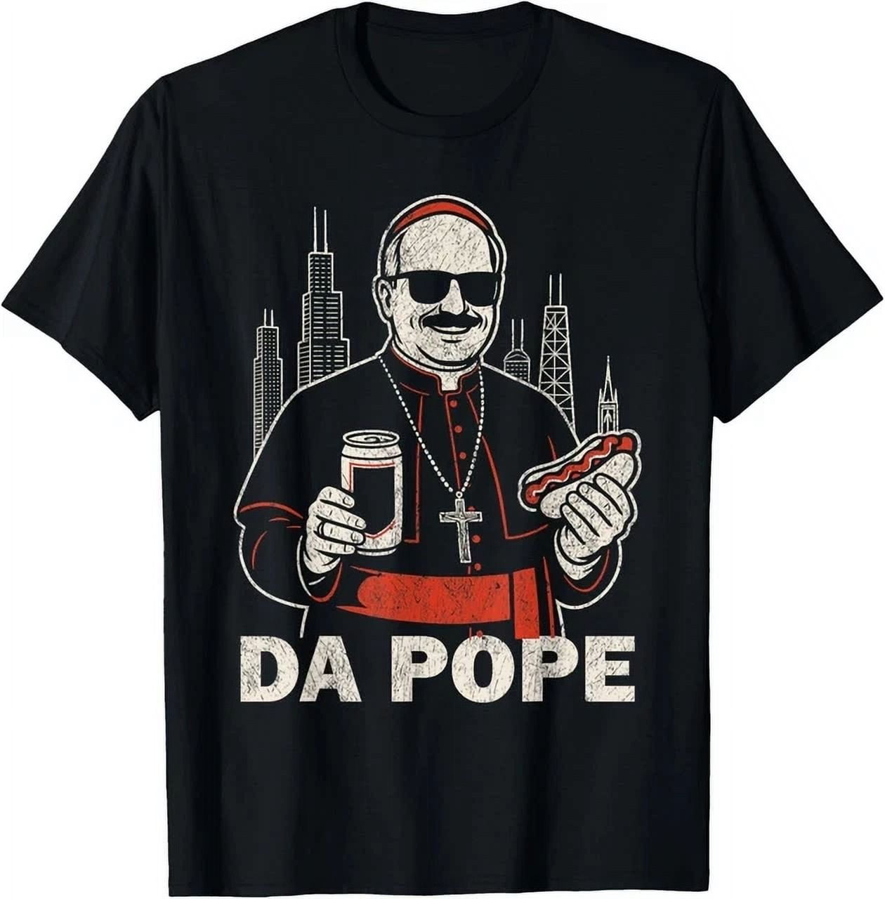 Hot Trending T-Shirt With Da Pope From America Chicago Pope Leo Xiv ...