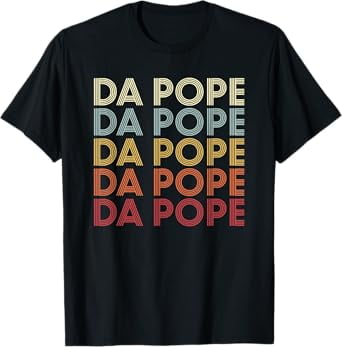 Hot Trending T-Shirt With Da Pope Leo Xiv Catholic Priest American Pope ...