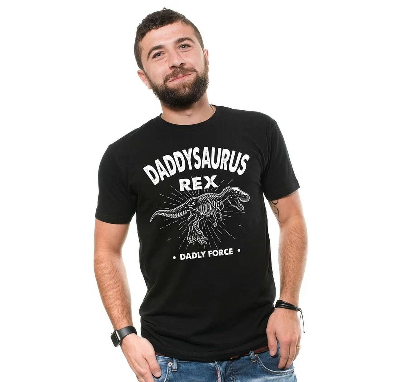 Hot Trending T-Shirt With Daddy Saurus Dinosaur Dad T-Rex Dad Father'S ...