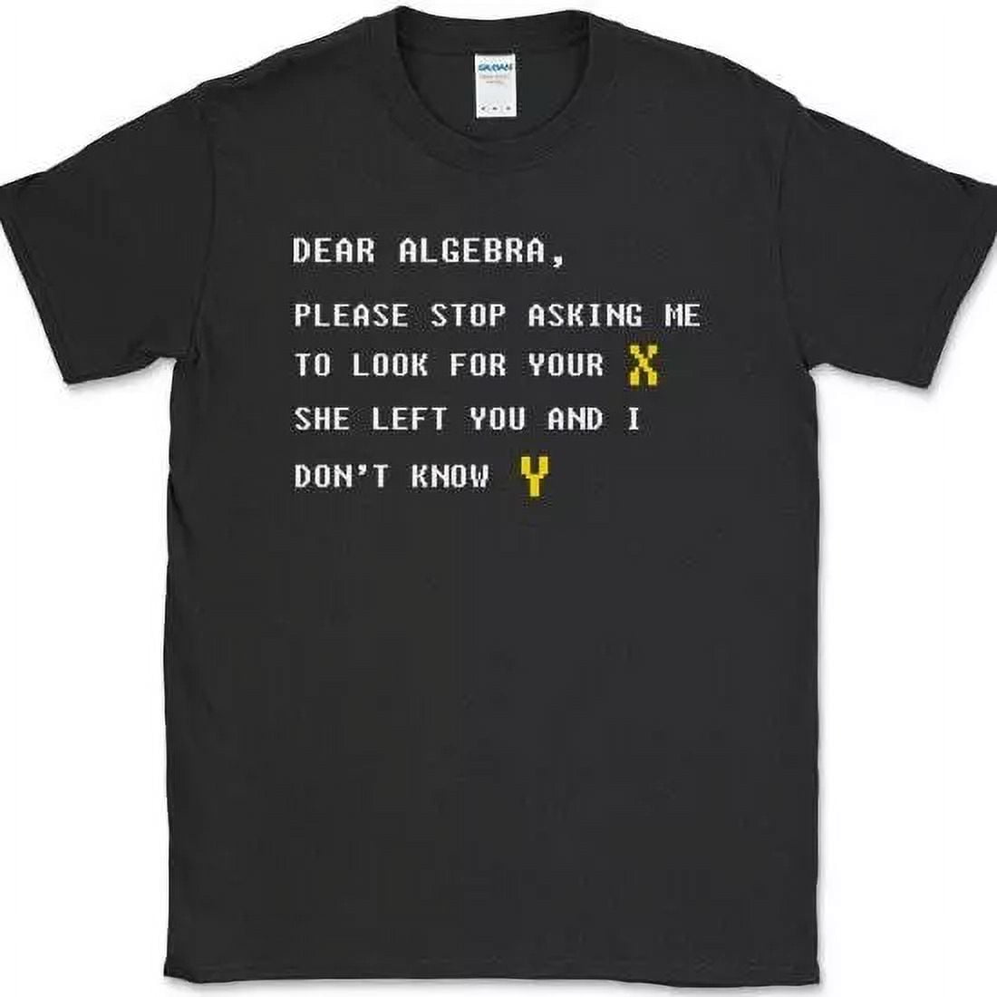 Hot Trending T-Shirt With Dear Algebrafunny Math Gift Novelty Design ...