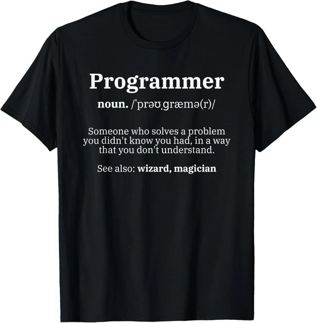 Hot Trending T-Shirt With Definition Programmer Meaning - Computer Science Coding Design Preview ...