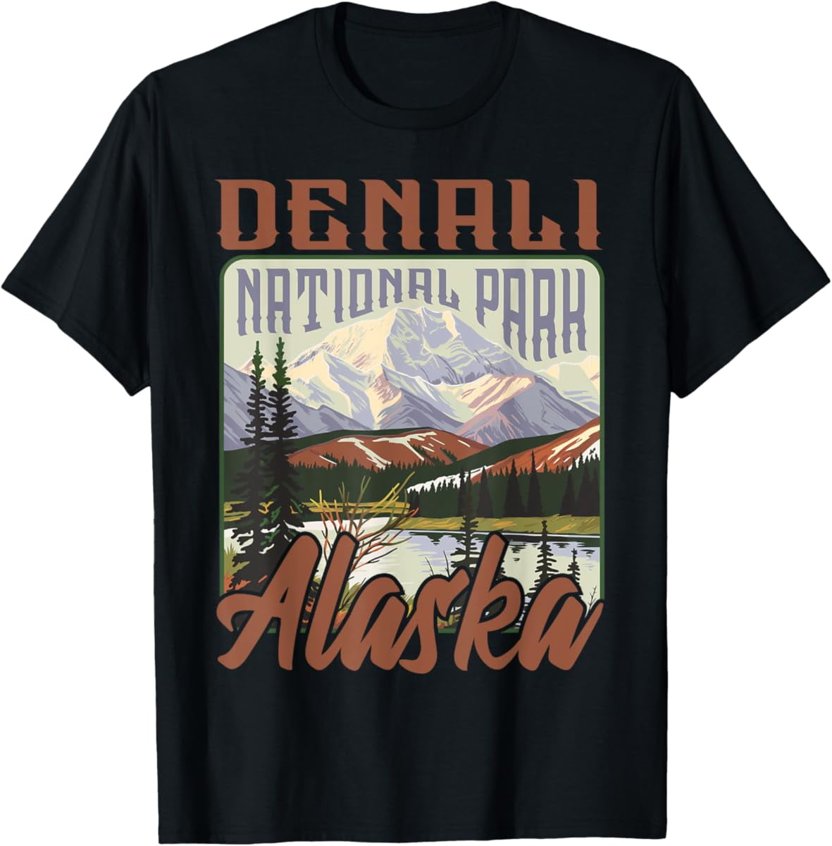 Hot Trending T-Shirt With Denali Usa National Park Vintage Alaska ...