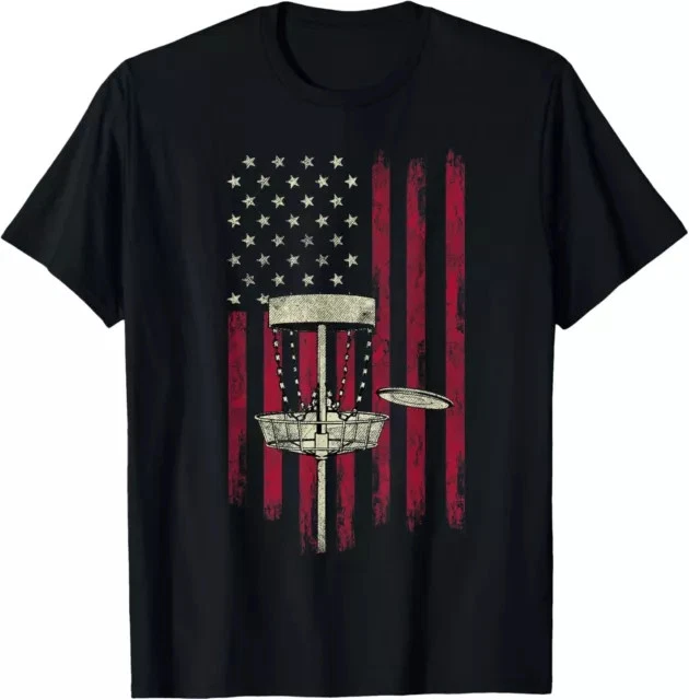 Hot Trending T-Shirt With Disc Golf Vintage American Flag 4Th Of July ...