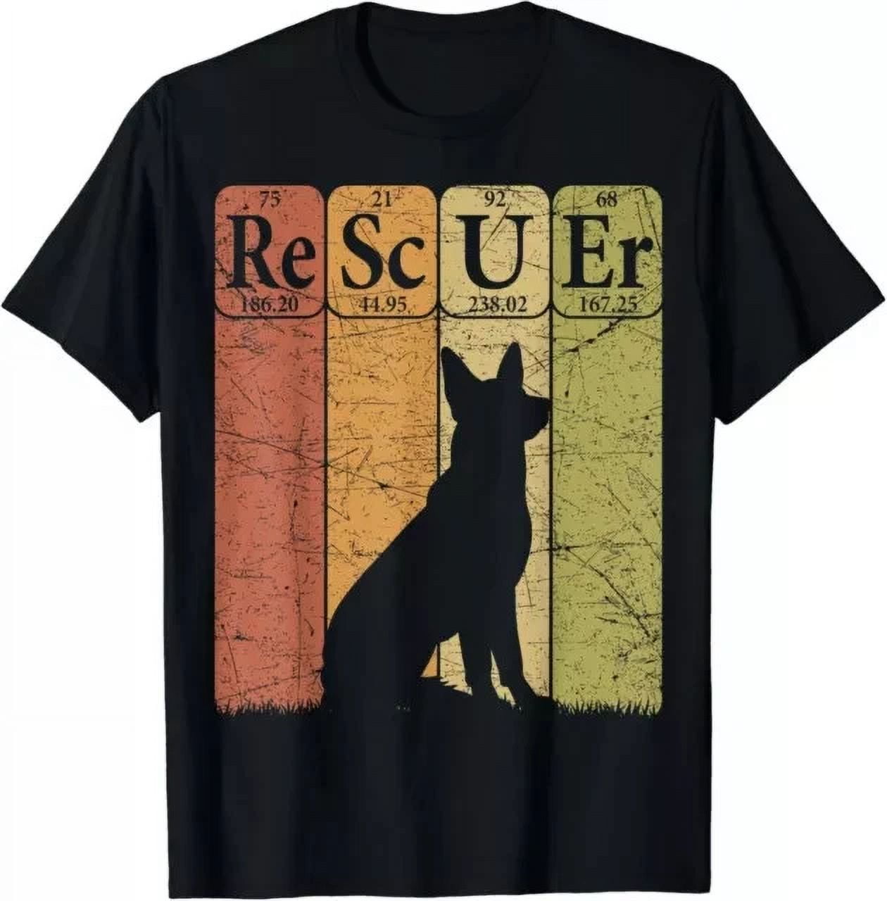 Hot Trending T-Shirt With Dog Rescuer Periodic Table Elements Dog ...