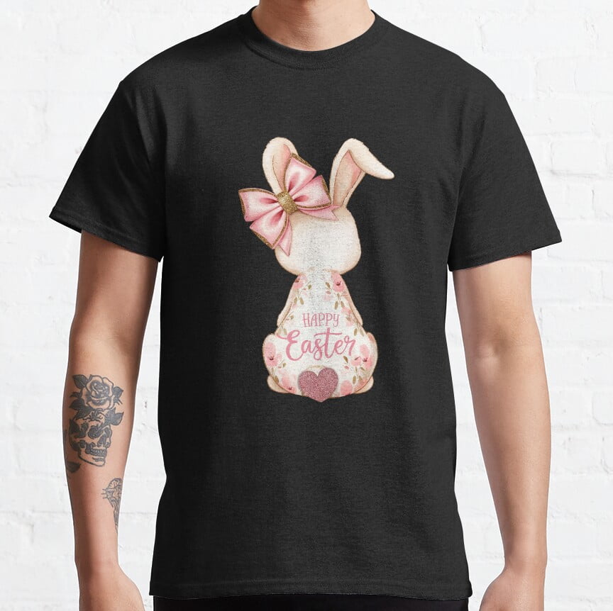 Hot Trending T-Shirt With Easter Chinoiserie Floral Bunny With Cute ...