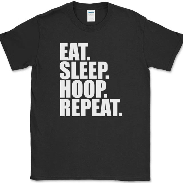 Hot Trending T-Shirt With Eat Sleep Hoop Repeat Hula Hoopingfunny Hobby ...