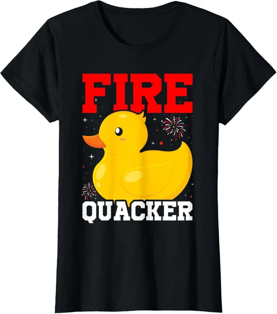 Hot Trending T-Shirt With Fire Quacker Rubber Duck 4Th Of July Firework ...