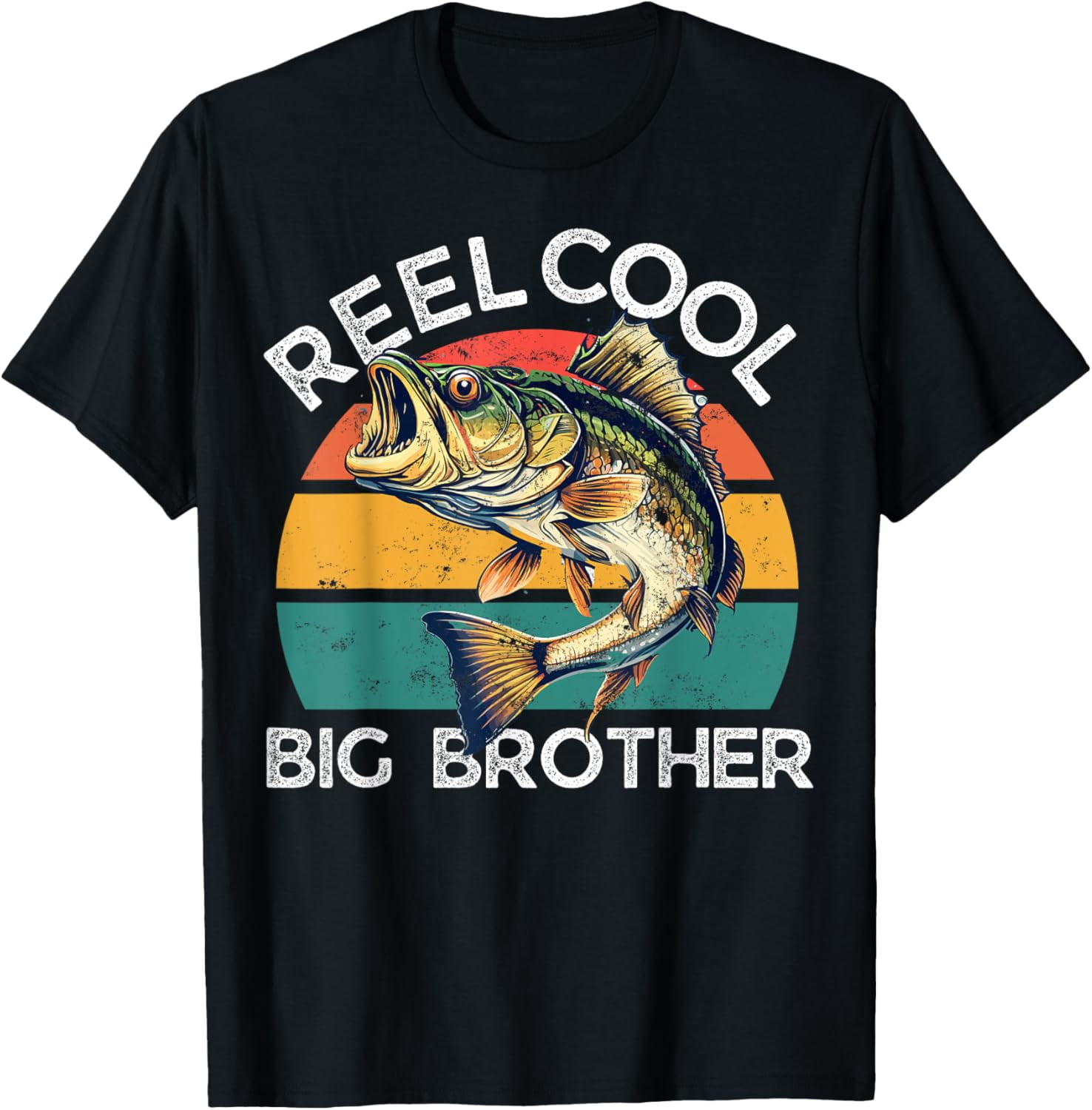 Hot Trending T-Shirt With Fishing Reel Cool Big Brother Fathers Day ...